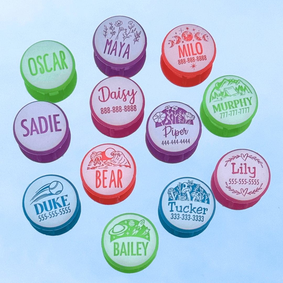 Custom Artwork Silicone Pet ID Tag | Besties Pets