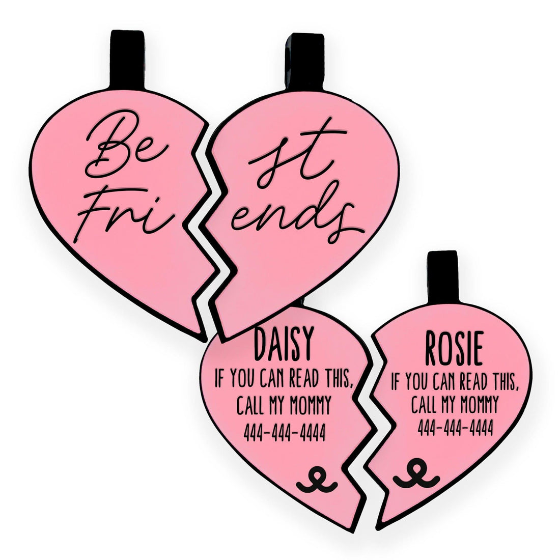 BFF Pet Tags | Matching ID Tags for Best Friends – Besties