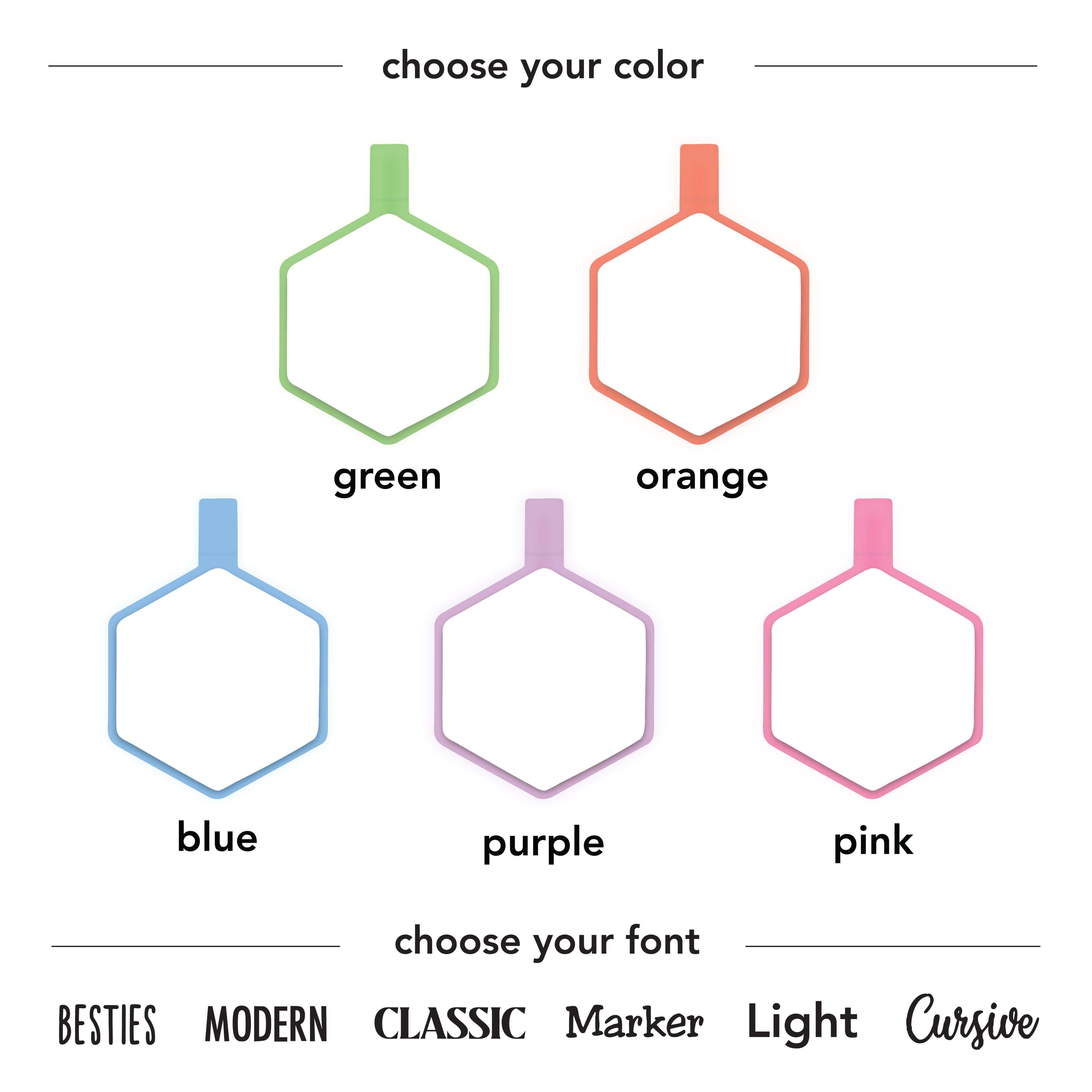 Glow in the Dark Dog Silicone ID Tag | Custom Light Up Tags | Besties