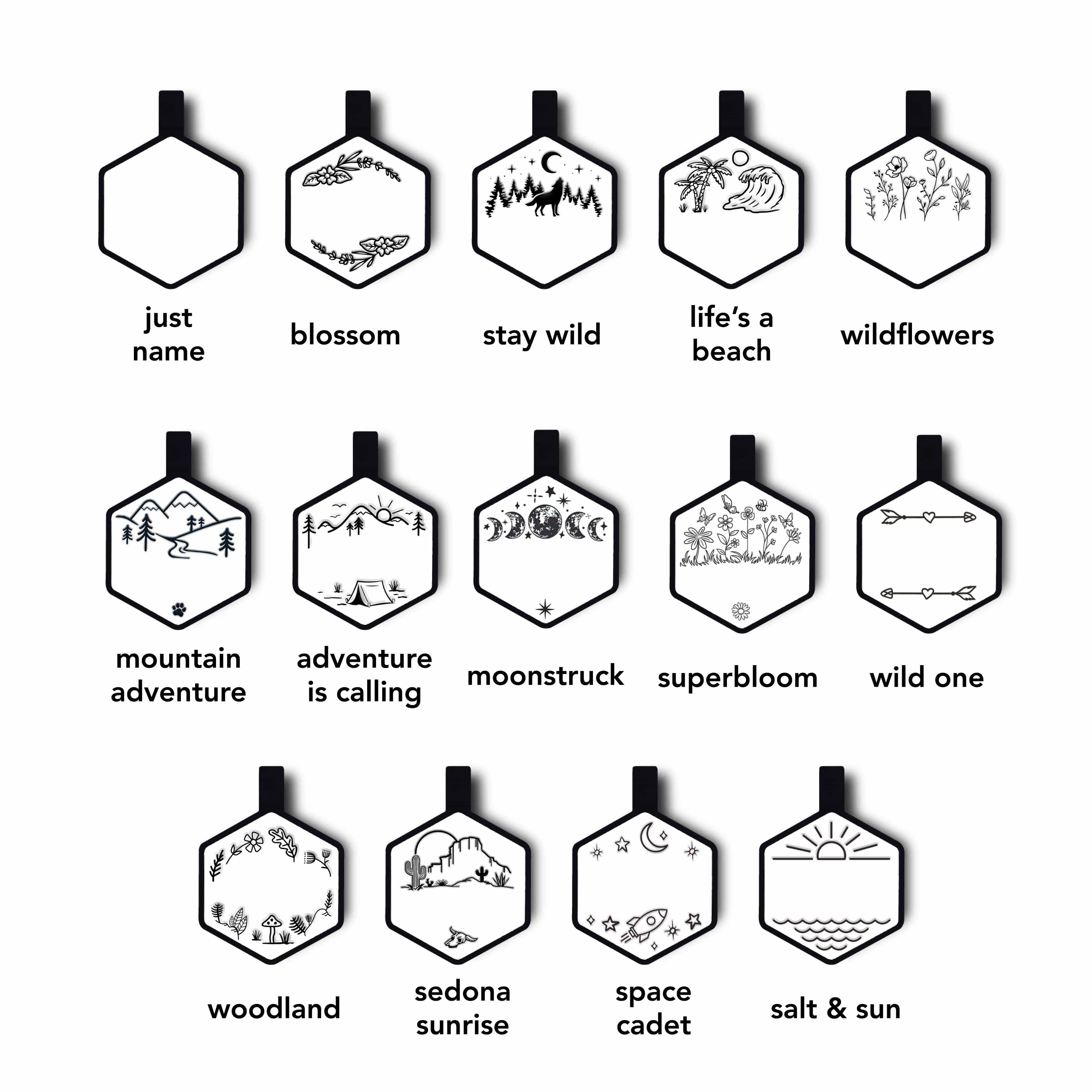 Glow in the Dark Dog Silicone ID Tag | Custom Light Up Tags | Besties