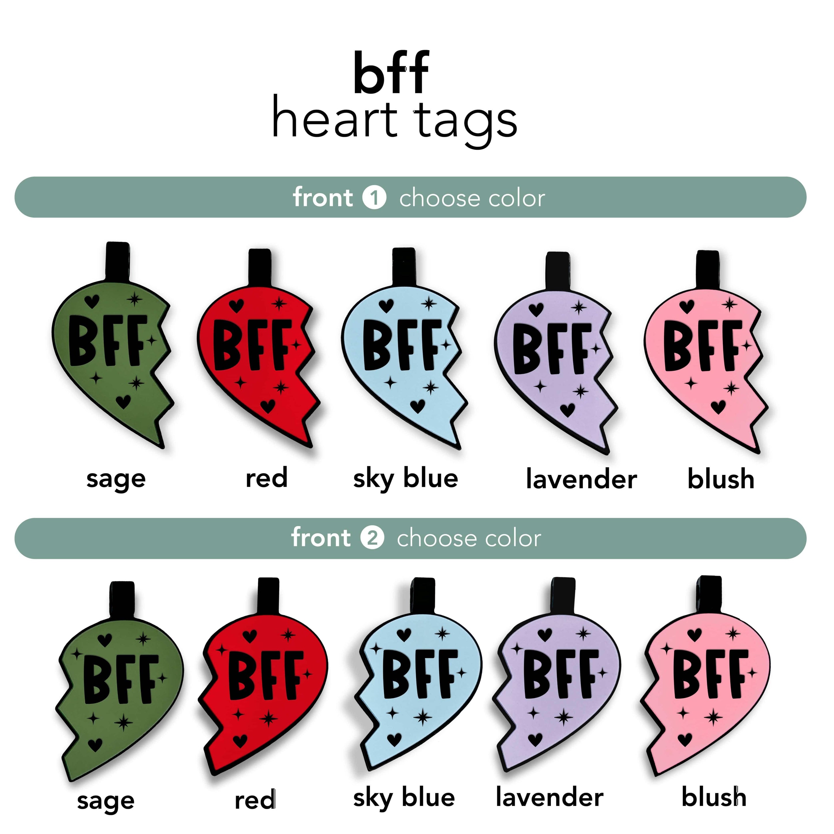BFF Pet Tags | Matching ID Tags for Best Friends – Besties